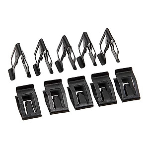 BELOMI 50 Pcs Dashboard Trim Clips, Car Front Console Dash Retainer, Automotive Metal Dashboard Trim Clamps, Vehicle Interior Black Rivets Fasteners, Universal for Most Cars