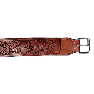 RAAVILS Horse Flank Cinch for Western Horse Saddles Horse TACK Leather Back Cinch Rear Saddle Girths