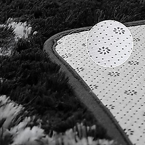 BSTLUV Soft Fuzzy Rugs for Living Room,Bedroom,6x9 Rug,Big Shag Furry Carpet,Black and White Rug,Fluffy Plush Area Rug,Large Cool Modern Rugs for Apartment,Classroom,Home Office,Men,Boys Room Decor