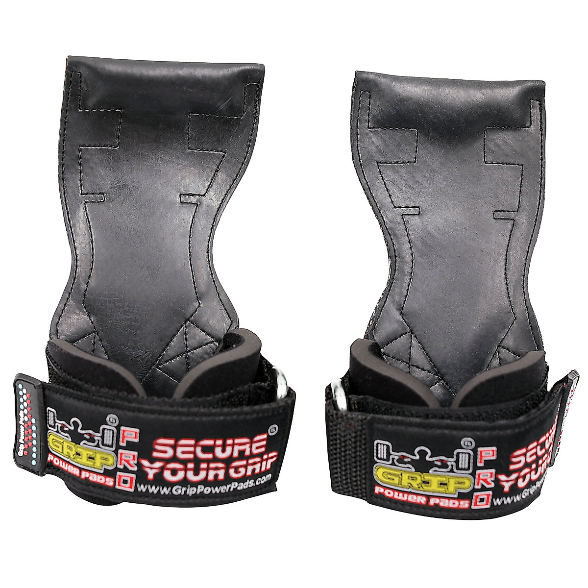 Lifting Grips PRO Weight Gloves Heavy Duty Straps Alternative to Power Hooks Deadlifts Adjustable Neoprene Padded Wrist Wrap (Medium)