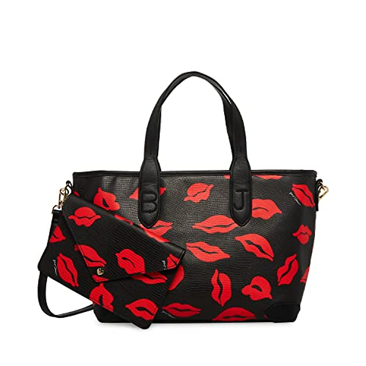 Betsey Johnson Carry Away Tote with Pouch, Red