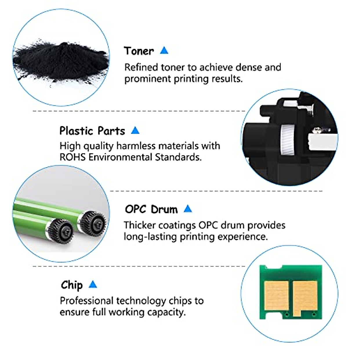 USUPERINK Compatible Toner Cartridge Replacement for Brother TN227 TN-227 TN-227BK TN223 TN223BK to use with HL-L3230CDN HL-L3290CDW DCP-L3550CDW MFC-L3770CDW HL-L3210CW Printer (1 Pack, Black)