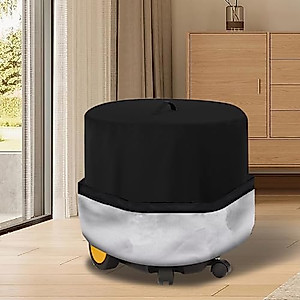 Black Cover for Shop Vac, 24''D x 26.5''H Wet and Dry Shop Vacuum Cleaners Dust Cover Protection for 12-16 Gallon Shop Wet Dry Vacuums