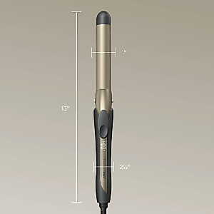 INFINITIPRO BY CONAIR Tourmaline Ceramic 1-inch Curling Iron, 1-inch Digital Curling Iron, 1-inch barrel produces classic curls – for use on short, medium, and long hair