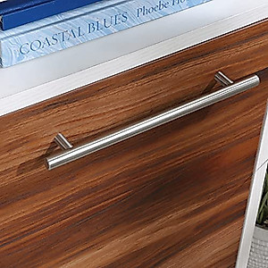 Sauder Vista Key Desk, L: 47.64" x W: 23.62" x H: 30.16", Pearl Oak Finish