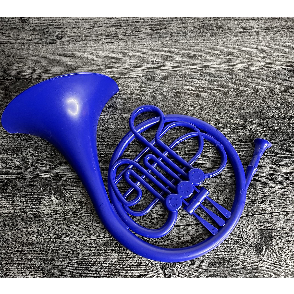 Blue French Horn/HIMYM/Prop Replica/Proposal Prop/Pop Culture Reference (16 in Wall Hanging)