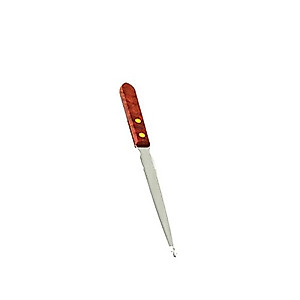 Q-Connect 44836 220 mm Letter Opener with Wooden Handle, Brown, Pack of 1