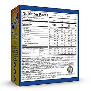 Sunkist Soda Variety Pack, Singles To Go Orange, Strawberry, Grape and Peach (30 Total Sticks)