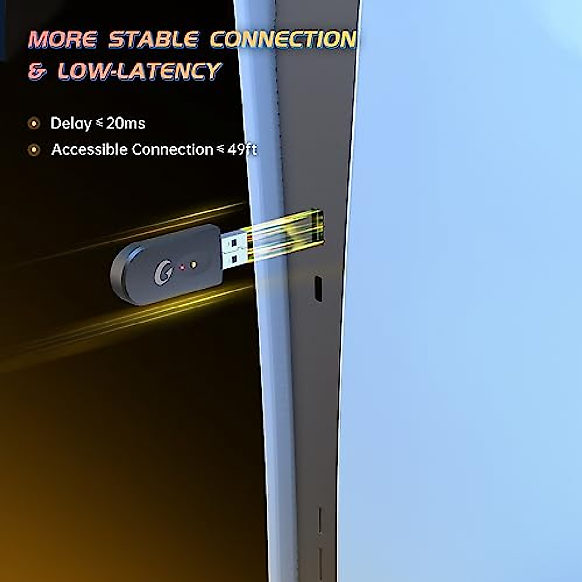 Gvyugke Wireless Gaming Headset 2.4GHz USB for PS5, PS4, PC, Switch, Mac, Bluetooth 5.2 Gaming Headphones with Detachable Microphone for Gamer, Surround Sound, 3.5mm Wired Jack for Xbox Series(Black)