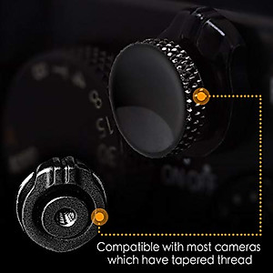 Soft Shutter Release Button (2 Pack/Black) high-end Pure Copper Camera Shutter Button