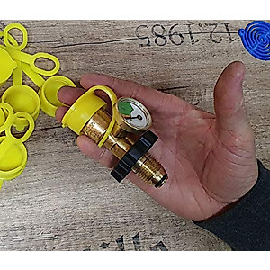 AuPro Propane QCC-1 Gas Fitting 17-5393 PU Cap and Strap