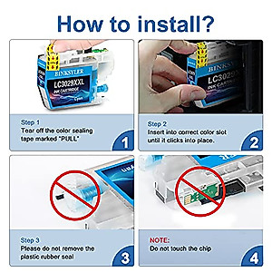 BINKSYLER Compatible LC3029 XXL Ink Cartridges Replacement for Brother LC3029 LC3029XXL for Brother MFC-J5830DW MFC-J6535DW MFC-J5930DW MFC-J6935DW MFC-J5830DWXL MFC-J6535DWXL (2BK,2C,2M,2Y) 8-Pack