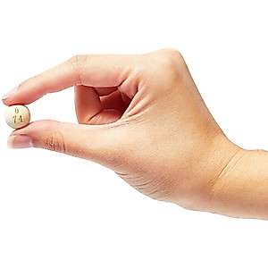 Juvale Mini Bingo Balls for Rotary Cage (0.6 in, 75 Pieces)