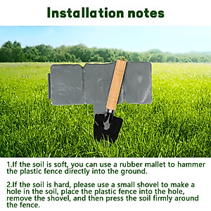 Garden Edging Border, 24.5ft Landscape Edging Border for Flower Bed, 30PCS no dig Landscape Edging DIY Plastic Faux Stone Edging for Garden Flowerbed Sidewalk Landscape (Gray)