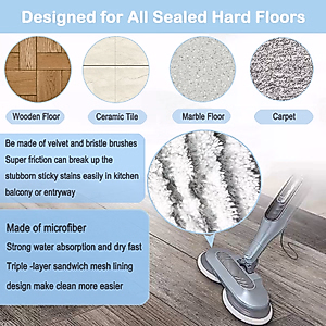 10 Pack S7001 Pads Replacement Steam Mop Pads for Shark S7001 S8201 S7000AMZ S8001 S7000 S7001TGT S7201 S7005 S7020 Series Steam Mop Pads Steam & Scrub All-in-One Scrubbing Mop Pads Part #: XKITP7000