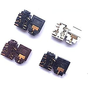 2Pcs Earphone Headphone Connector Jack Port Socket for Xbox One Elite Slim Controller Replacement (Elite Red)