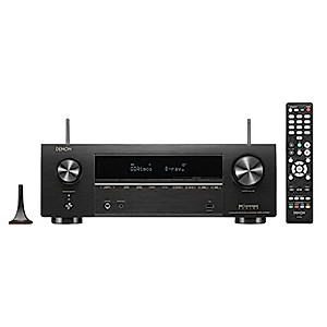 Denon AVR-X1700H 7.2ch 8K Home Theater Receiver with 3D Audio, Voice Control, and HEOS Built-in (Factory Certified Refurbished)