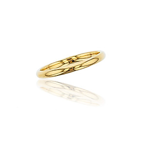 Decadence 14K Yellow Gold 2mm Polished Plain Wedding Band, Size 10