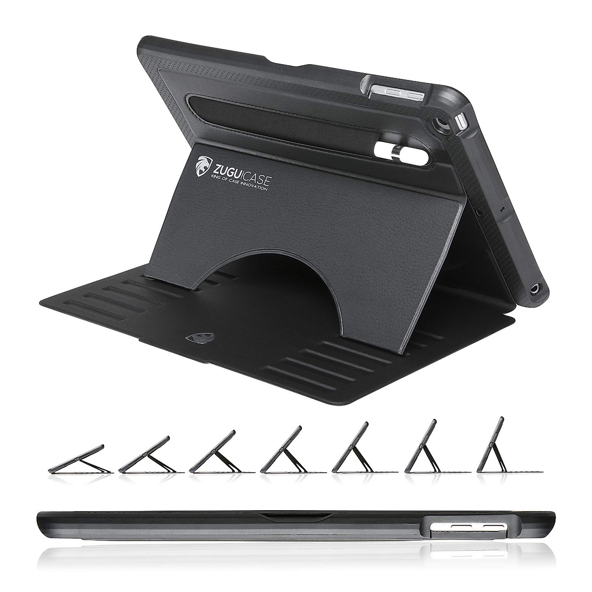 ZUGU CASE 9.7 iPad 2018/2017 5th / 6th Gen & iPad Air 1 Prodigy X Case, Very Protective But Thin, Convenient Magnetic Stand, Sleep/Wake Cover, A1893, A1954, A1823, A1822, A1474, A1475, A1476