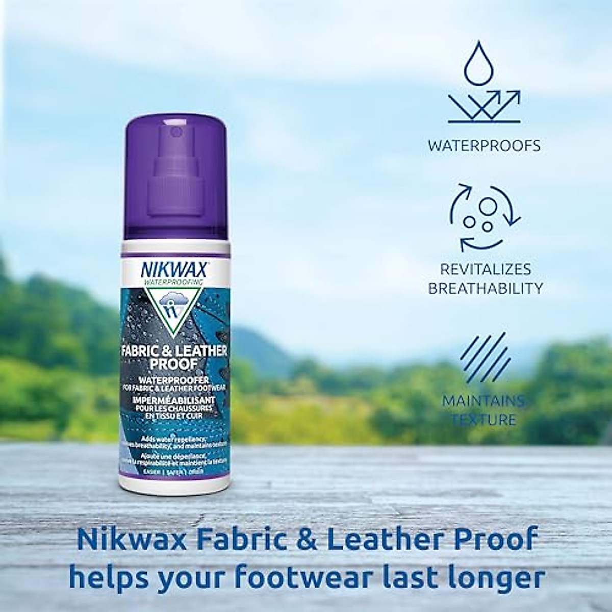 Nikwax Fabric and Leather Proof Waterproofing (Spray-On) 14.61 x 4.45 x 4.45 cm; 113.4 g