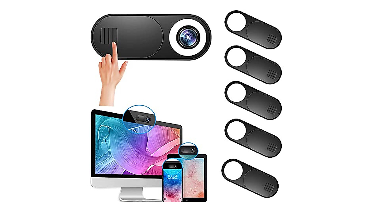 Webcam Cover Slide, Ultra Thin Round Hole Laptop Camera Cover Slide ...