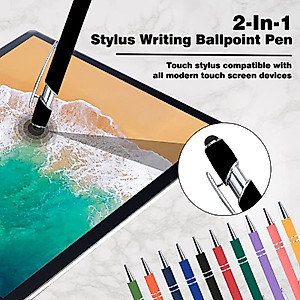 Alistt Up to 300 Personalized Custom Pens with Name in Bulk Customized Pens with Free Engraving Stylus for Women Men Birthdays Graduations Business Gifts