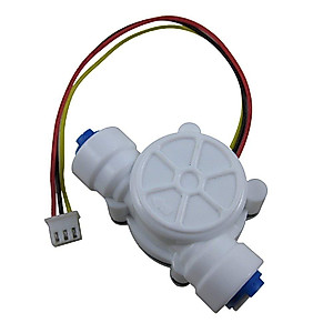 DIGITEN G1/4" Quick Connect Hall Effect Sensor Water Flow Sensor Food-Grade Flowmeter Water Flow Counter Meter 0.3-10L/min - Arduino, Raspberry Pi, and Reverse Osmosis Filter Compatible
