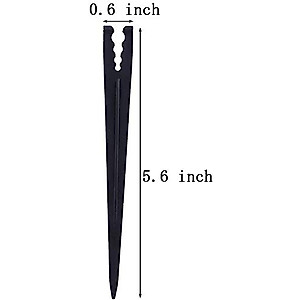IYSHOUGONG 200 Pcs Plastic Irrigation Support Stakes Irrigation Drip Support Stakes for 1/4" Tubing and Emitters/Drip Irrigation Kits/Garden Tools