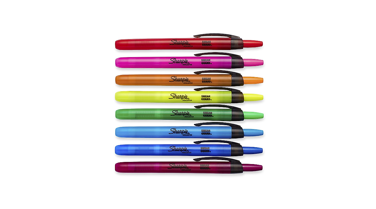 Sharpie Retractable Highlighters - Vibrant & Smudge-Resistant