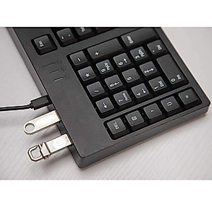Left Handed Keyboard, USB Wired Keyboard with 2 USB Hub, 109 Keys Ergonomic Keyboard, with Left Hand Number Pad, for Home Office