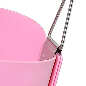 Take Me Away Pink Swing Seat - Heavy Duty Chain Plastic Coated - Playground Swing Set Accessories Replacement