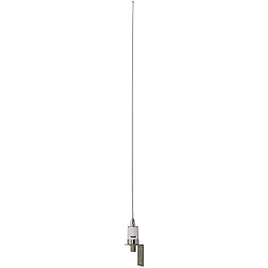 Tram-Browning 1604 AIS/VHF Marine Antenna, 39" - Covers AIS & VHF Bands, 2.5dBd Gain, No Ground Plane Needed, Chrome-Plated Brass Base, 36.25" Whip, 15ft RG-58A/U Cable, L-Bracket Mount