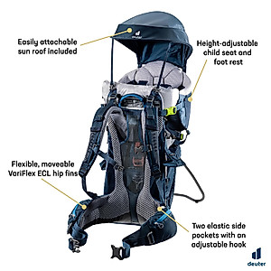 Deuter Kid Comfort Child Carrier and Backpack - Midnight