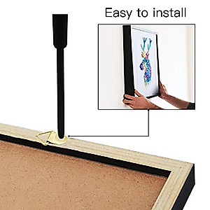 FIOTOK 100Pack Small Triangle D-Ring Picture Frame Hangers Single Hole with Screws for Hanging Paintings Artwork Picture Frame Hook Photos, Wall Mounting Home Decoration Hanging(Golden)