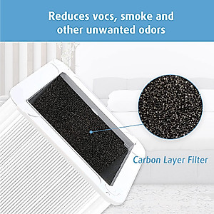 121 Replacement Filter Compatible with Blueair Blue Pure 121 Air Purifier, HEPA and Activated Carbon Filter…