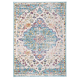 Rugshop Vintage Traditional Bohemian Area Rug 7'10" x 10' Blue