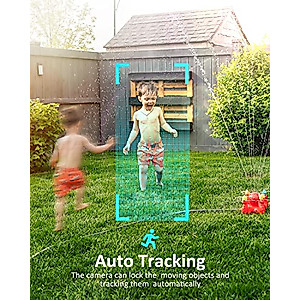 acelerar 2K Security Camera Outdoor - 3MP Color Night Vision Video Surveillance Cameras, Pan & Tilt 360degree View with Motion Detection Wi-Fi Home System, Smart Alerts,Micro SD Card&Cloud Storage