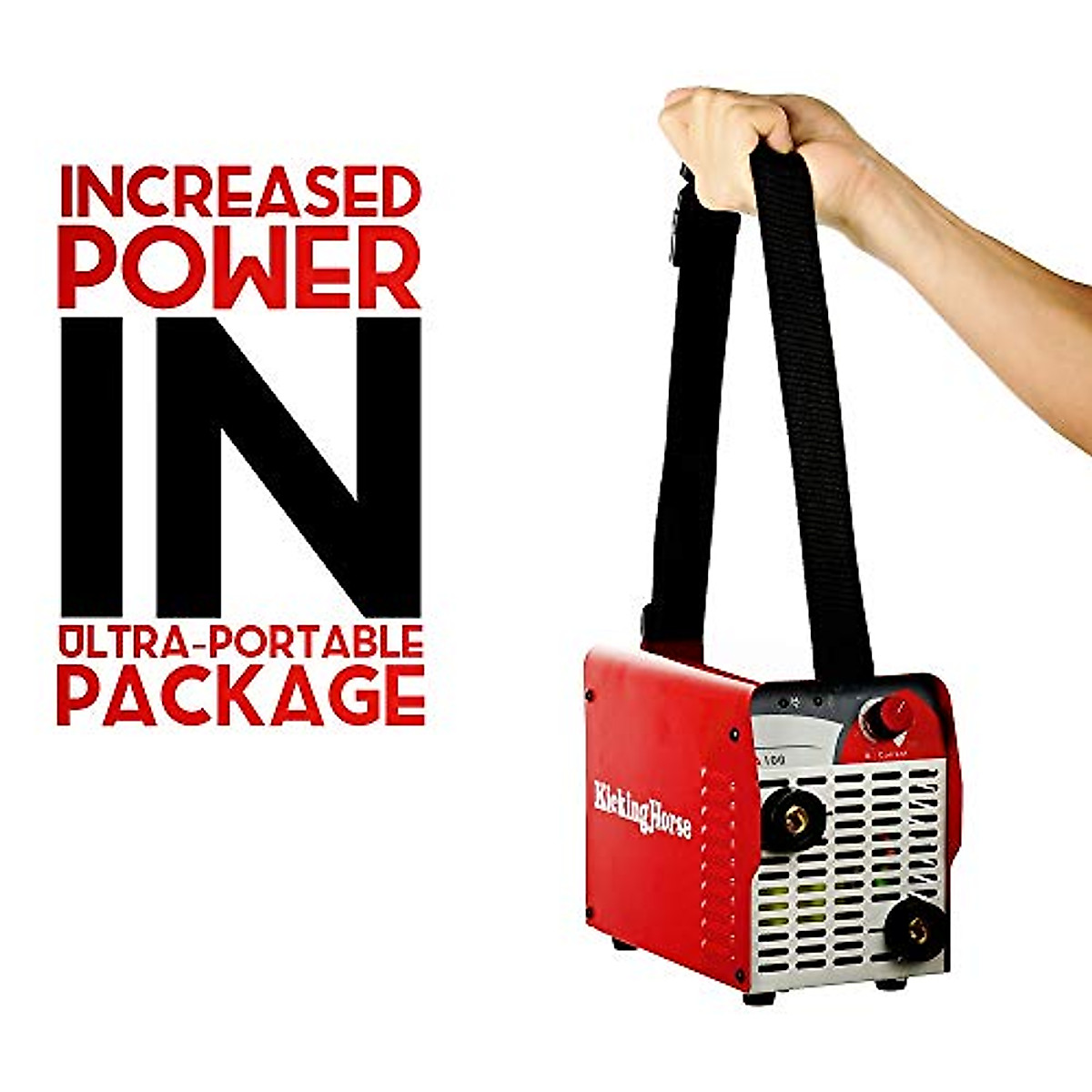 KICKINGHORSE A100 CSA/US Certified Arc Stick Welder 120V DC 100A Highest Efficiency 40K Hz IGBT Inverter Run-Off US Home 15/20A Breaker. Full-Metal Body Structure - Ideal for Beginners and Home Use