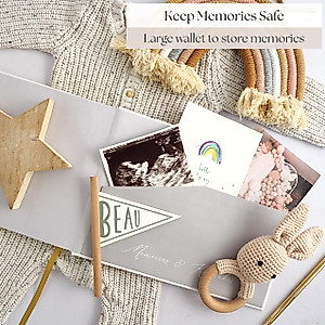 Pregnancy Journal For First Time Moms - Keepsake Memory Book Pregnancy Photo Journals - 40 Weekly Calendars Milestone Journey - 200 Page Baby Book Mom Gifts - Space For Ultrasound Photos & Tracking