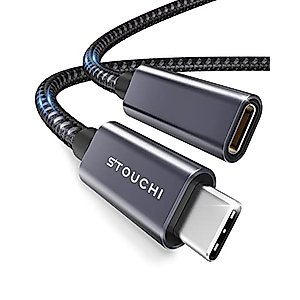 Stouchi USB C Extension Cable 10FT/3M, USB C Extension Cable Type C 3.1 Male to Female Fast Charging & Audio Data Transfer for Galaxy S23, iPad Mini/pro, MacBook Air M2/ M1 Mac Mini/pro, Mag- Safe