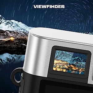 Digital Camera 4K Auto Focus 48MP Vlogging Digital Video Camera for YouTube Portable Digital Camera with Viewfinder Function Rotary Button Fashionable Appearance Design