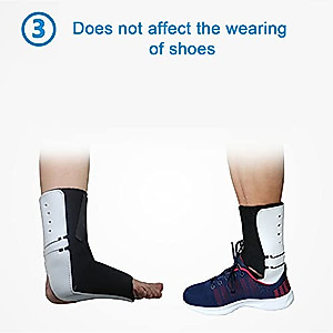 Strong Ankle Brace Sports Protection, Stable Support Adjustable Ankle Stabilizer Adjustable Fastener for Most People for Ankle Injuries for Sports(Left foot, M)
