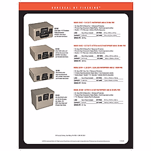 SureSeal by FireKing SS104-A 1 Hour Fireproof Waterproof Safe Chest, Fits Legal/Letter Sized Documents,0.38 CU FT Storage Capacity,Taupe