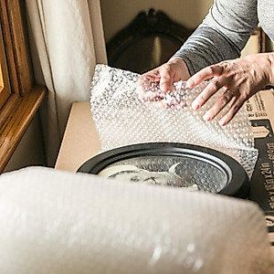 Duck Brand Bubble Wrap Original Protective Packaging, 12 Inches Wide x 30-Feet Long, Single Roll (393251), Clear