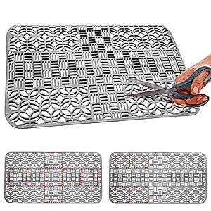 Extra Large Sink Protectors For Kitchen Sink - 25x13 Silicone Mat - Non-Slip Kitchen Mat - Kitchen Sink Accessories for Farmhouse Sink - Heat-Resistant Silicone Sink Mat