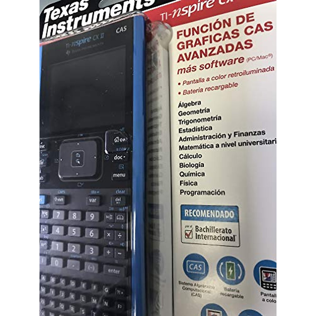 Texas Instrument Nspire CX II CAS Student Software Graphing Calculator