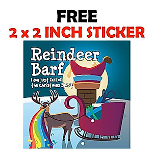 Reindeer Barf Rainbow Lace Licorice Funny Unique Christmas Stocking Stuffer Gag Birthday Girl, Boy and Teens Candy Gift