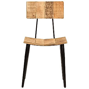 vidaXL Dining Chairs 2 pcs 17.3"x15.7"x31.5" Solid Wood Mango