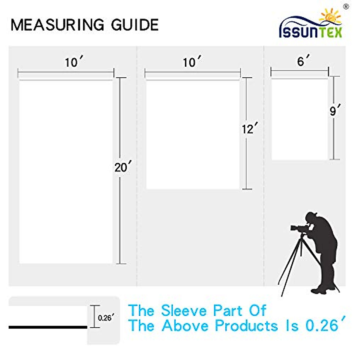 ISSUNTEX 6X9 ft Background Muslin Backdrop, Photo Studio, Collapsible High Density Screen for Video Photography and Television-White