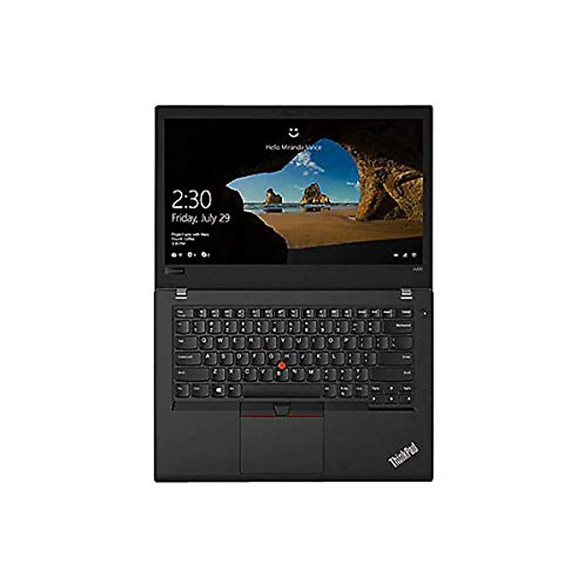 Lenovo ThinkPad A485 14 Inch FHD Laptop with Qaud Core AMD Ryzen 7 PRO 2700U Processor up to 3.80GHz, 8GB DDR4, 256GB SSD PCIe, Vega 10 Graphics, and Windows 10 Professional 64 (Renewed)